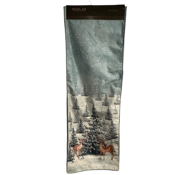 Rachel Zoe | Dining | Rachel Zoe Reindeer Christmas Tree Blue Table ...